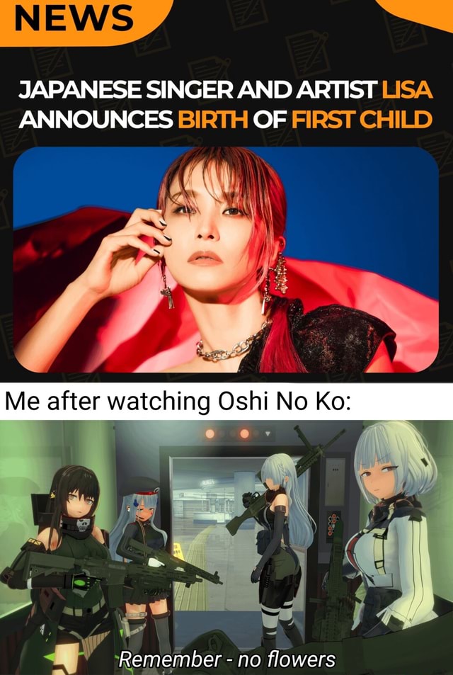 NEWS JAPANESE SINGER AND ARTIST LISA ANNOUNCES BIRTH OF FIRST CHILD Me ...