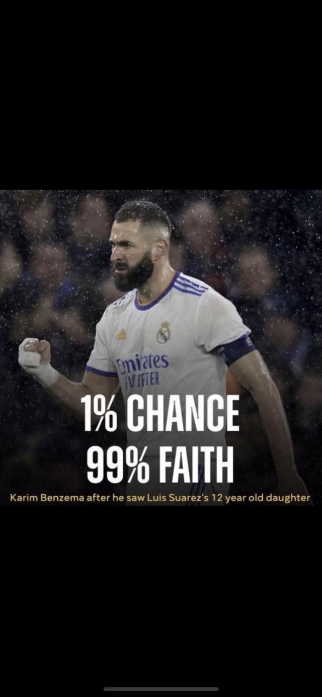 999% FAITH Karim Benzema after he saw Luis Suarez's 12 year old ...