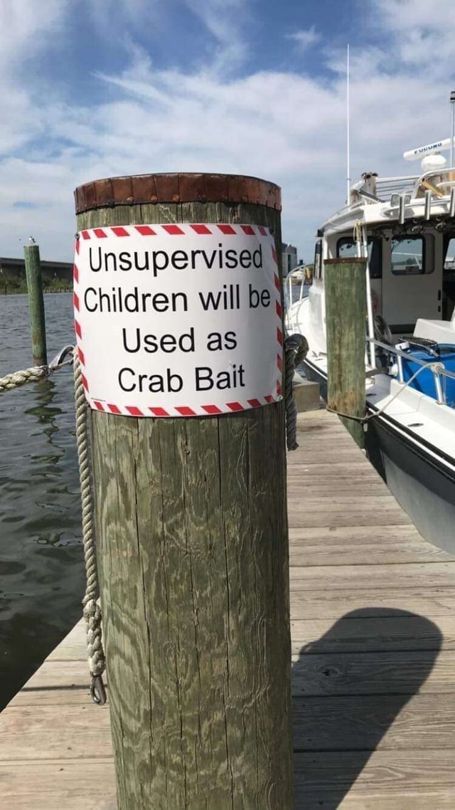 Children will? Used as Crab Bait - iFunny
