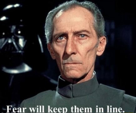 A em Fear will keep them in line. - iFunny