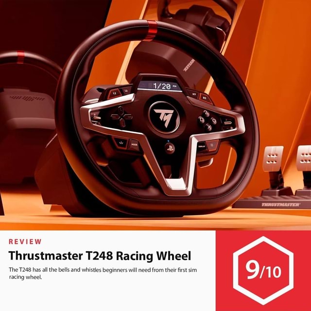 REVIEW Thrustmaster T248 Racing Wheel The T248 has all the bells and ...