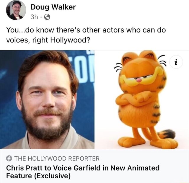 Doug Walker SS/ You...do know there's other actors who can do voices ...