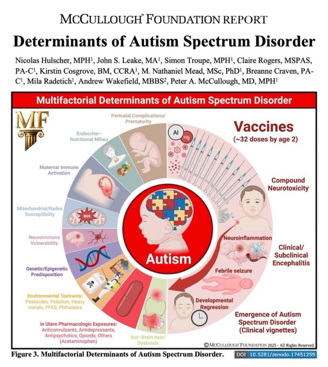 MCCULLOUGH FOUNDATION REPORT Determinants of Autism Spectrum Disorder ...