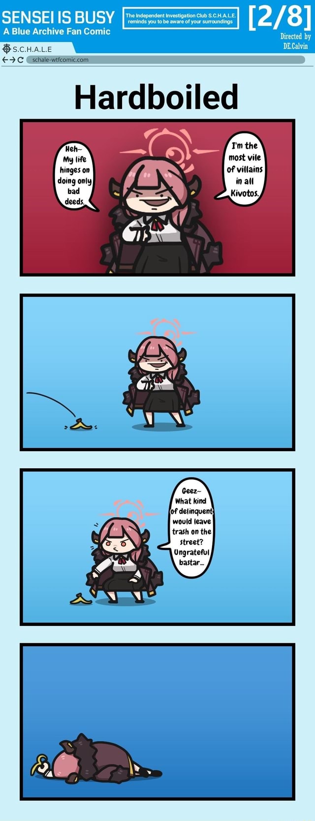 SENSEI IS BUSY Blue Archive Fan Comic The tndependent tnvestlgotlen ...