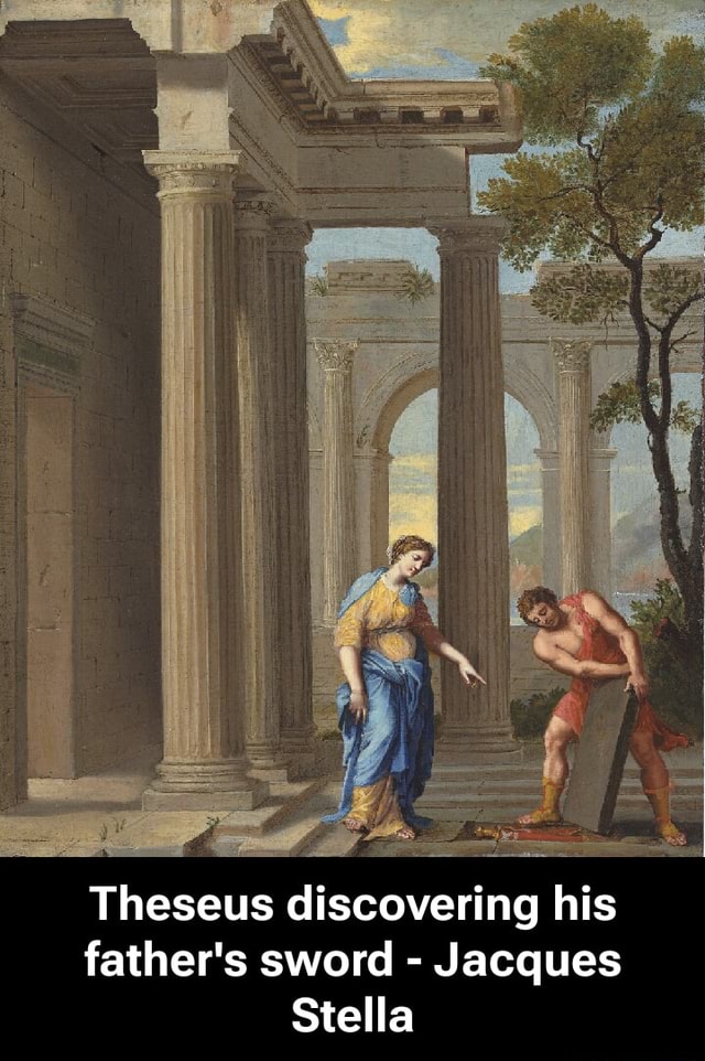 Theseus discovering his father's sword - Jacques Stella - iFunny