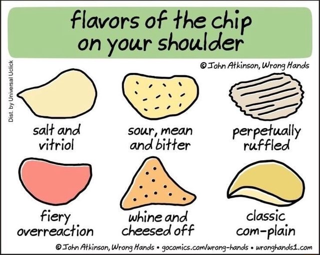 Flavors of the chip on your shoulder John Atkinson, Wrong Hands Dist ...