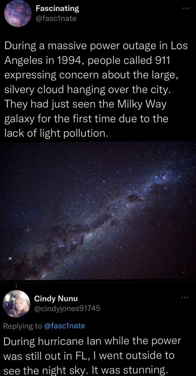 Fascinating @fascinate During a massive power outage in Los Angeles in ...