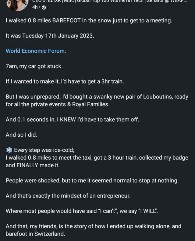 And then the frostbite clapped - ATS I walked 0.8 miles BAREFOOT in the ...