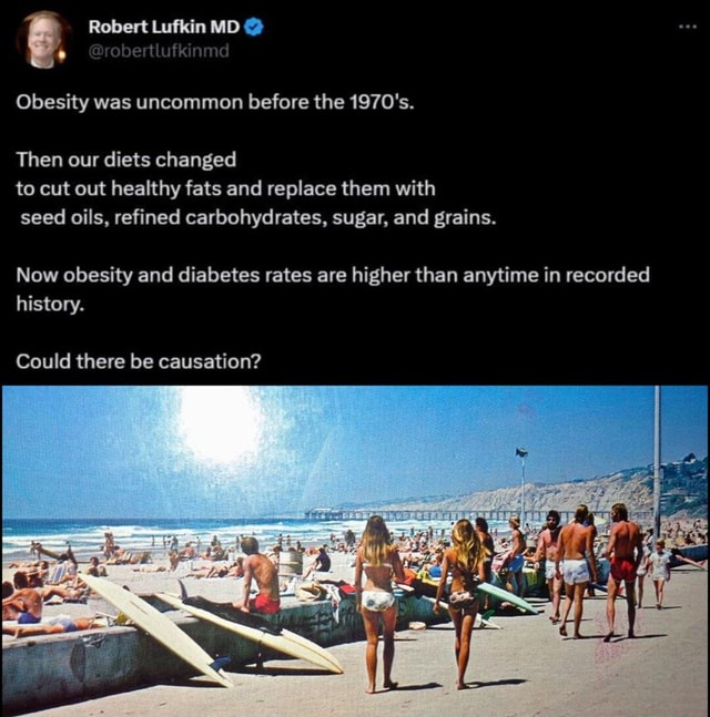 Robert Lufkin MD obert ufk amc Obesity was uncommon before the 1970's ...
