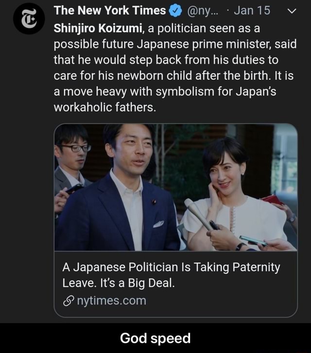 Shinjiro Koizumi, a politician seen as a possible future Japanese prime ...