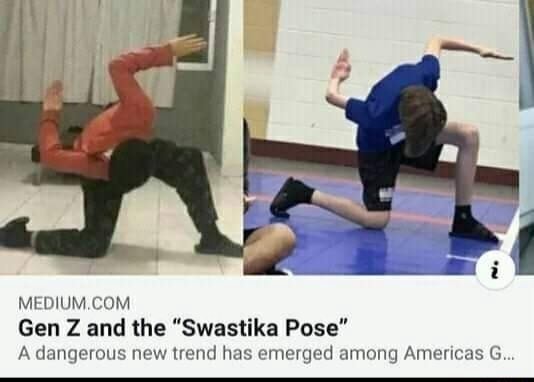 MHHUM COM Gen Z and the “Swastika Pose" - iFunny