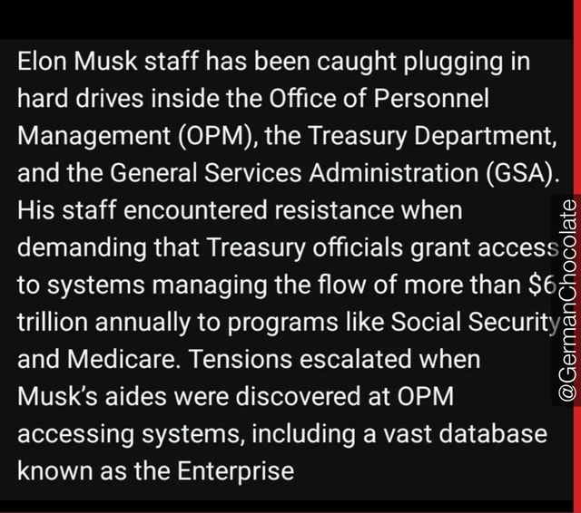 Elon Musk staff has been caught plugging in hard drives inside the ...