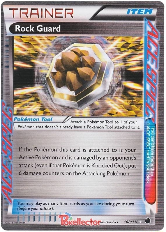 TRAINER Rock Guard 'Attach a Pokemon Tool to I of your Pokemon that ...