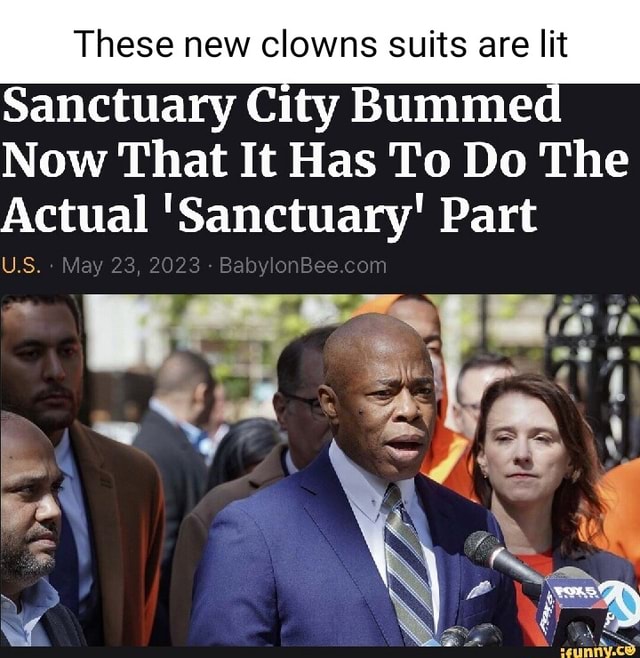 These new clowns suits are lit Sanctuary City Bummed Now That It Has To Do The Actual 'Sanctuary ...