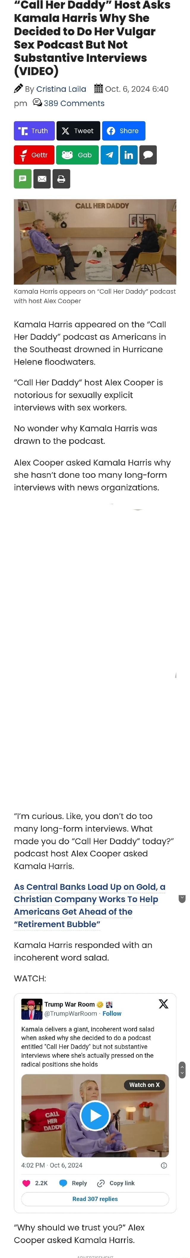 "Call Her Daddy" Host Asks Kamala Harris Why She Decided to Do Her ...