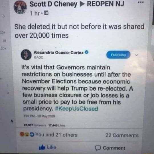 Scott D Cheney REOPENNJ =" She deleted it but not before it was shared ...