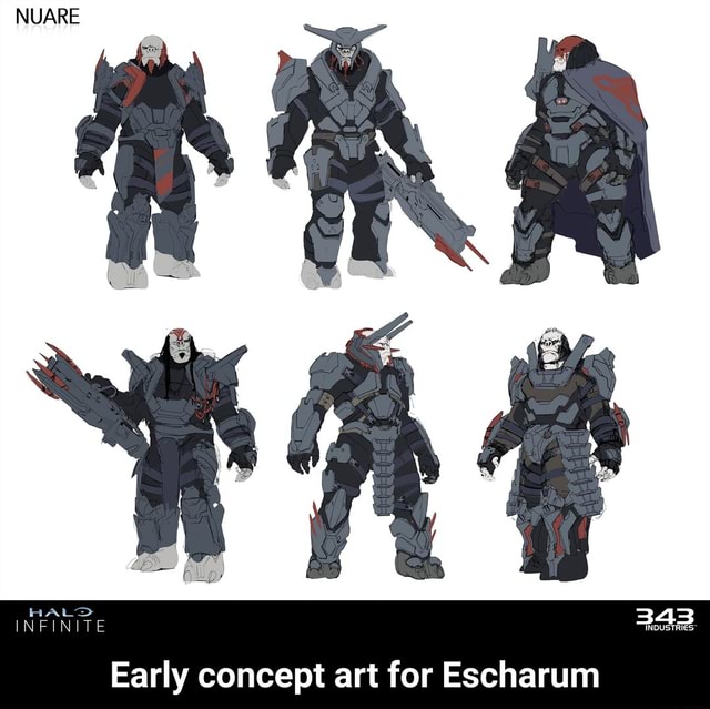 NUARE HALD INFINITE Early concept art for Escharum - Early concept art ...