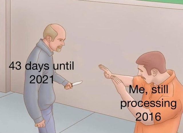 43 until (202 Ry. \I = "Me, still processing 2016 - iFunny