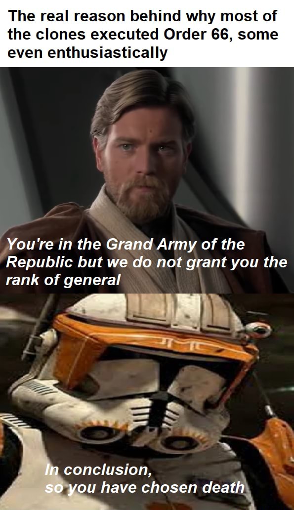The real reason behind why most of the clones executed Order 66, some ...