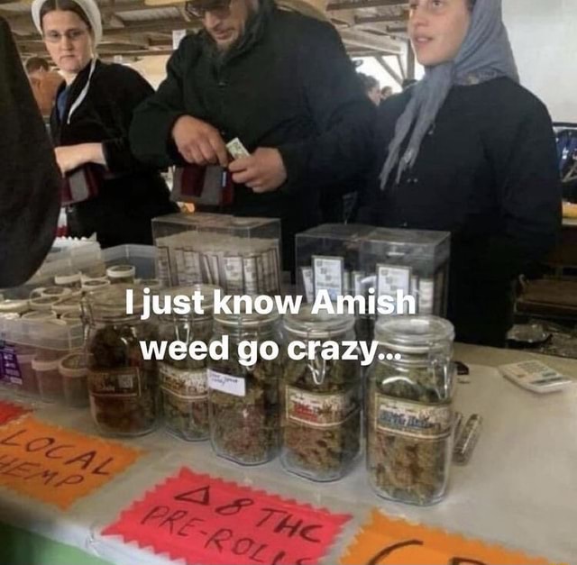 Just know Amish weed go crazy... - iFunny