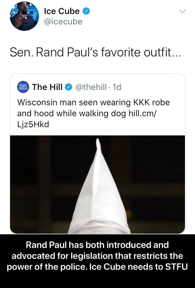 Sen. Rand Paul's favorite outfit... Wisconsin man seen wearing KKK robe ...