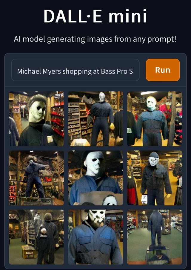 DALL-E mini Al model generating images from any prompt! Michael Myers ... DALL-E mini Al model generating images from any prompt! Michael Myers ...