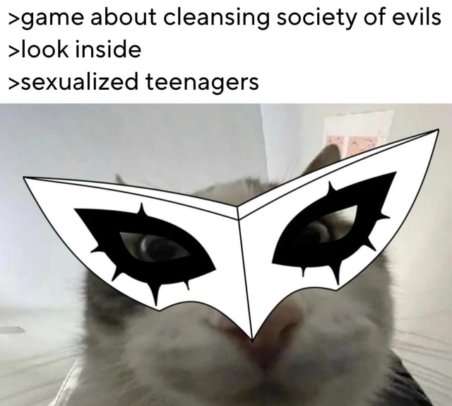 >game about cleansing society of evils >look inside >sexualized ...