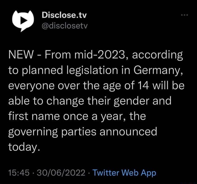 Disclose.tv NEW - From mid-2023, according to planned legislation in ...