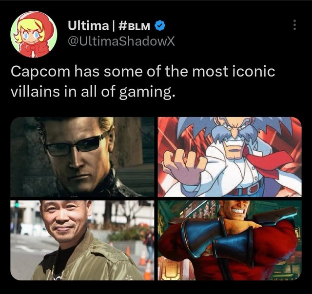 @UltimaShadowX Capcom has some of the most iconic villains in all of ...