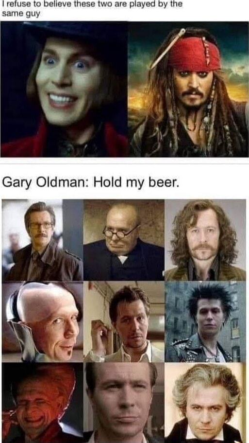 Refuse to believe these two are played by the same guy - iFunny