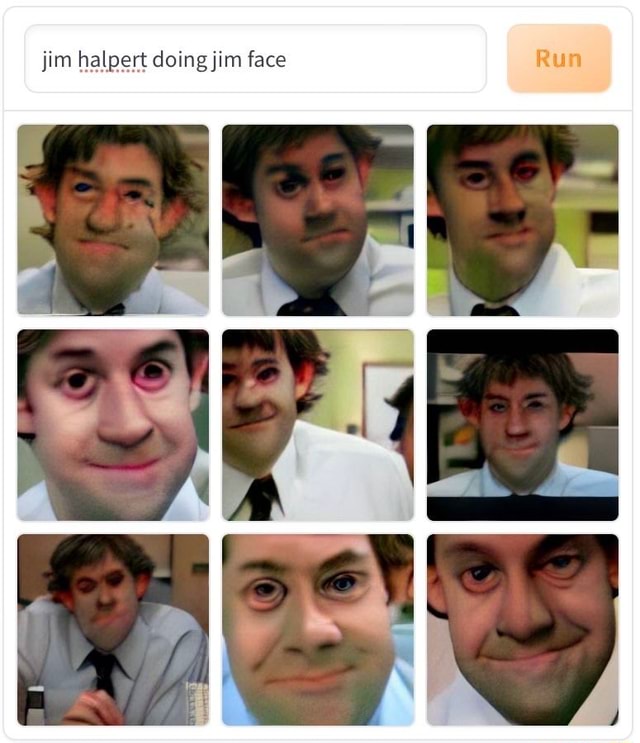 Jim halpert doing jim face - iFunny