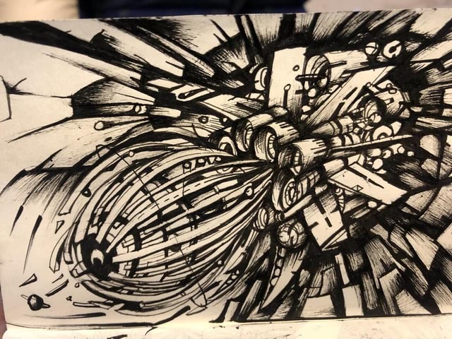 “The GameStop explosive re-entry” #sci_fi #drawing #doodles #art - iFunny