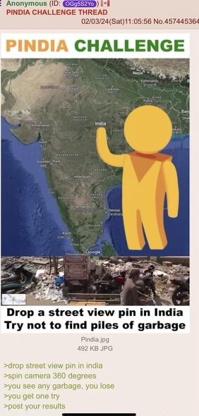 PINDIA CHALLENGE THREAD No.45744536 PINDIA CHALLENGE Drop a street view pin in India Try not to ...