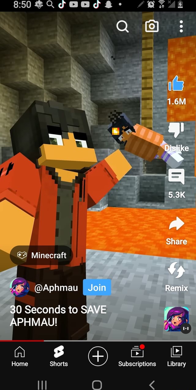 Minecraft Join Remix 30 Seconds to SAVE APHMAU! Home Shorts ...