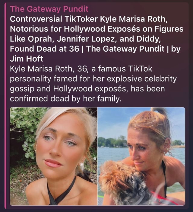 The Gateway Pundit Controversial TikToker Kyle Marisa Roth, Notorious ... The Gateway Pundit Controversial TikToker Kyle Marisa Roth, Notorious ...