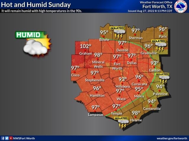 Hot and Humid Sunday will remain humid with high temperatures in the ...