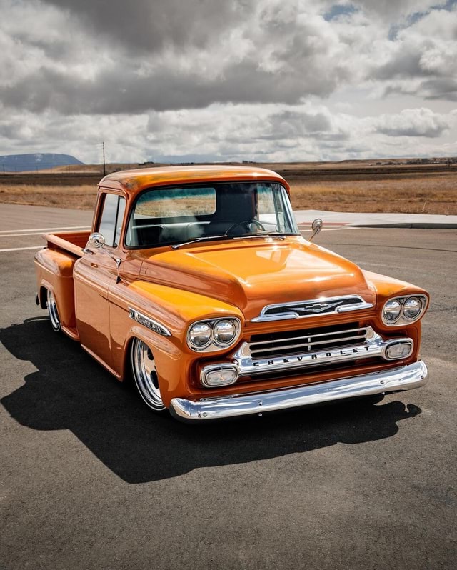 This is THE STUFF! - @delmospeed ‘58 Chevy with LS power and plaid ...