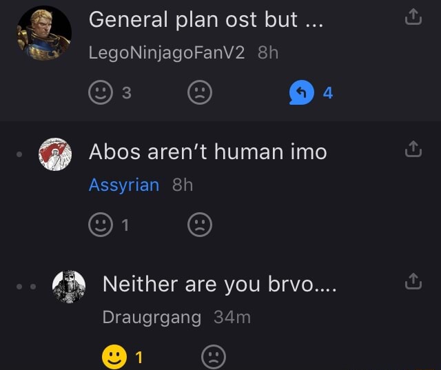 General plan ost but LegoNinjagoFanV2 Abos aren't human imo Assyrian ...