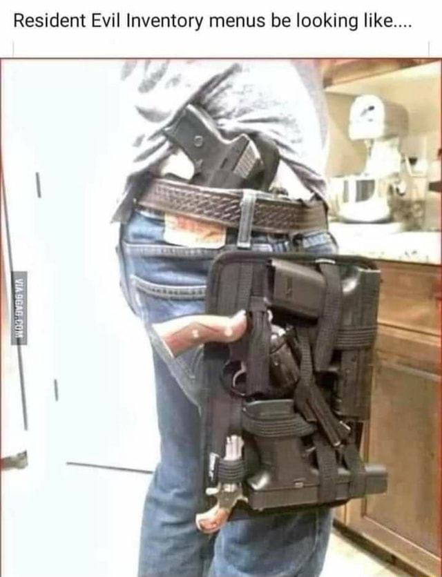 Resident Evil Inventory menus be looking like... EN - iFunny
