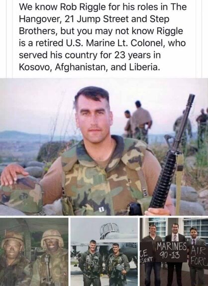 We know Rob Riggle for his roles in The Hangover, 21 Jump Street and ...