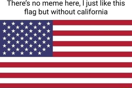 Theres no meme here, I just like this flag but without california - iFunny