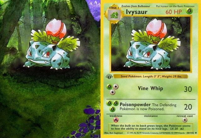 Evolves from Bulbasaur _Put Ivysaur on the Basic Pokmon lvysaur 60 HP ...