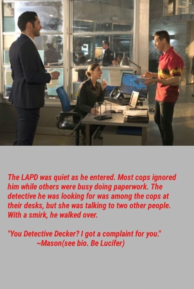 The LAPD was quiet as he entered. Most cops ignored him while others ...