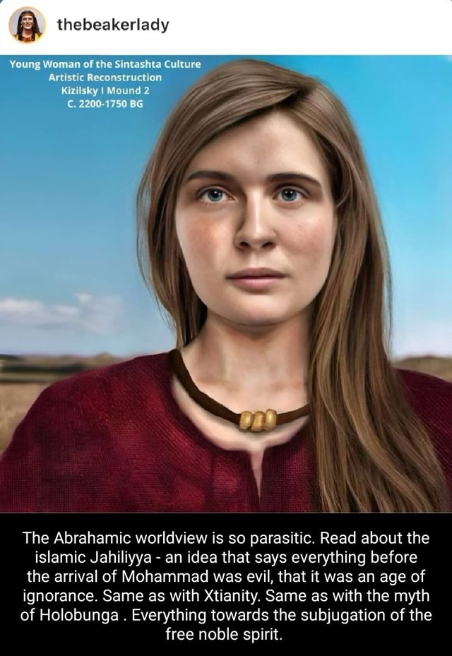 Thebeakerlady Young Woman of the Sintashta Culture Artistic ...