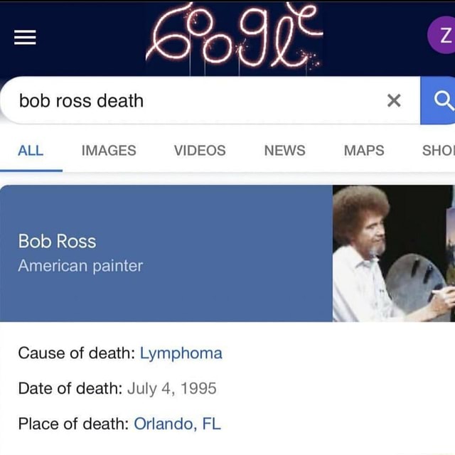 Bob ross death ALL IMAGES VIDEOS NEWS MAPS SHO! Bob Ross American ...