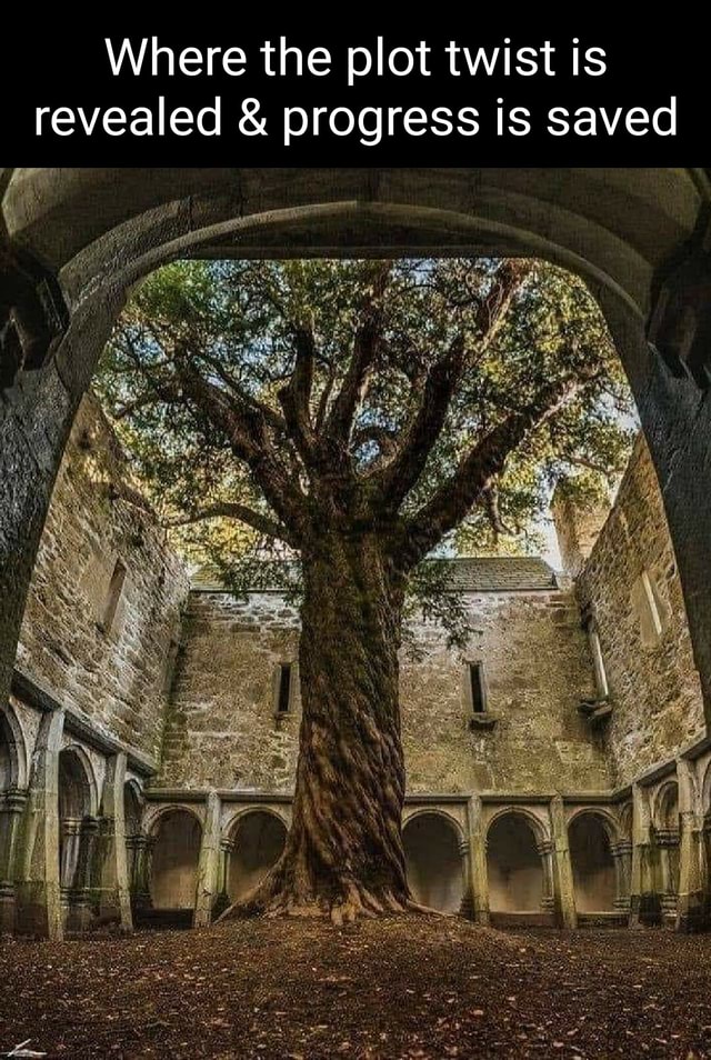 Where the plot twist is revealed & progress is saved - iFunny