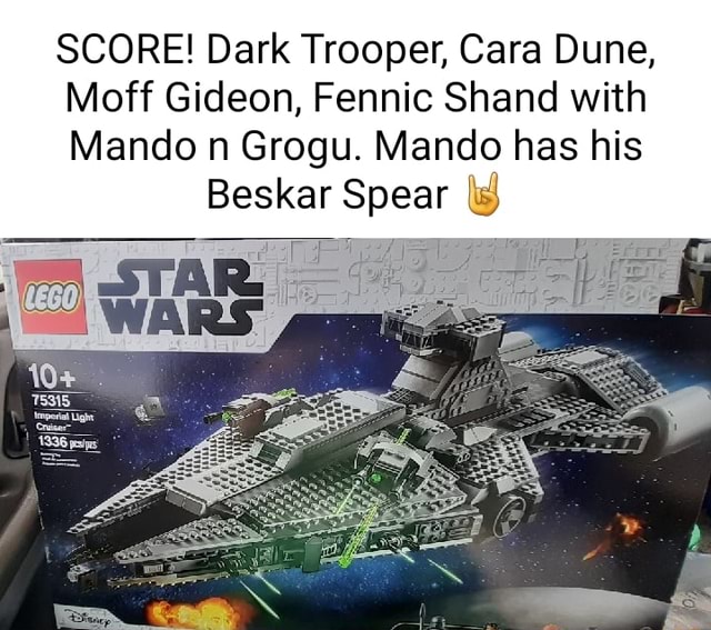 SCORE! Dark Trooper, Cara Dune, Moff Gideon, Fennic Shand with Mando n ...