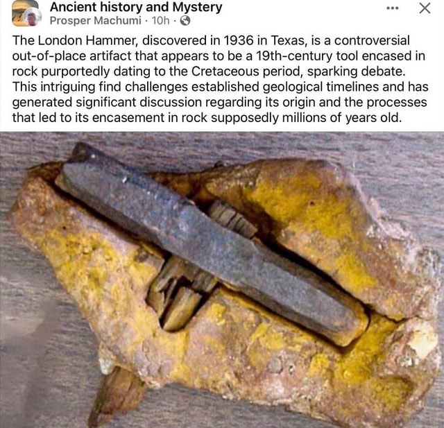 Ancient history and Mystery Prosper Machumi The London Hammer ...