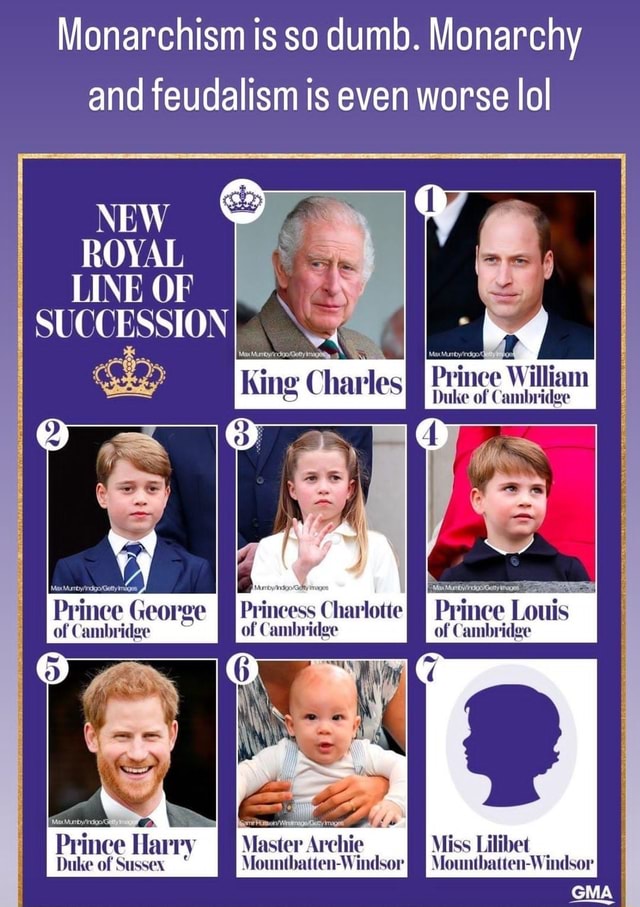 Monarchism is so dumb. Monarchy and feudalism is even worse lol les ...