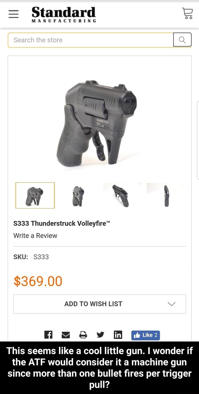 This seems like a cool little gun. I wonder if the ATF would consider ...